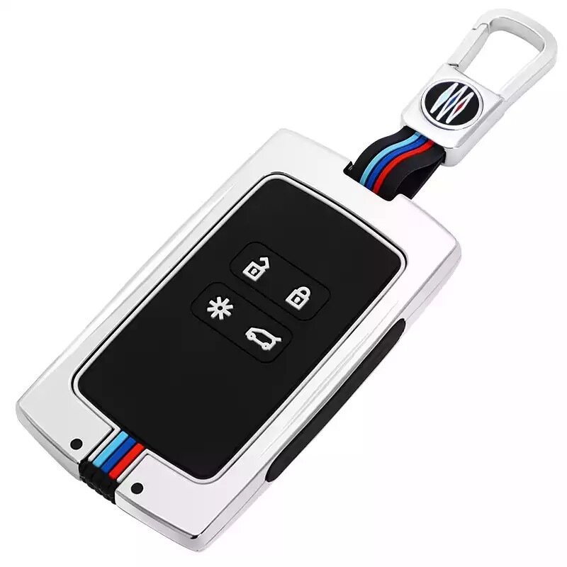 Чехол для ключа Renault / Рено металл Silver