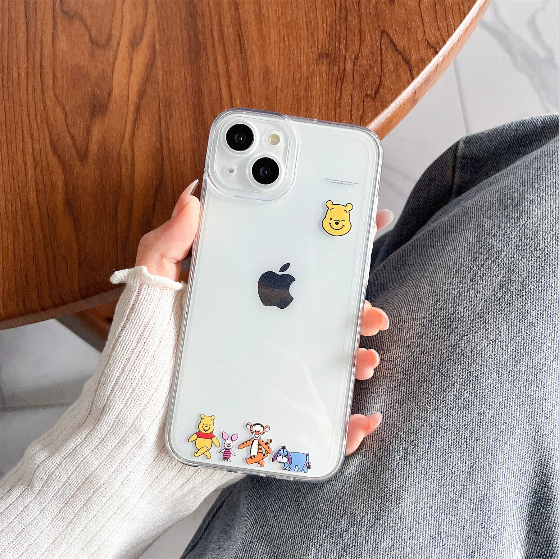 Прозрачный белый ангельский взгляд дизайн чехол для iPhone 7 Plus премиум мягкий ТПУ защитный чехол