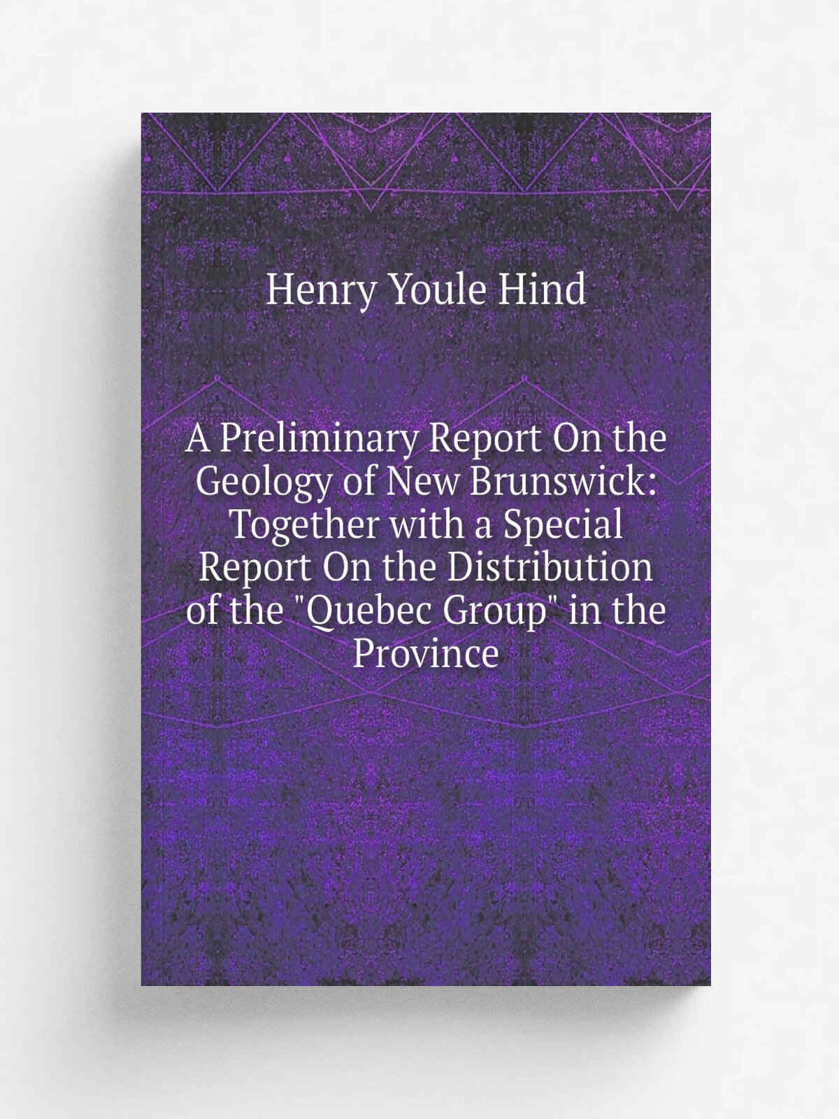A Preliminary Report On the Geology of New Brunswick: Together with a Special Report On the Distribution of the "Quebec Group" in the Province