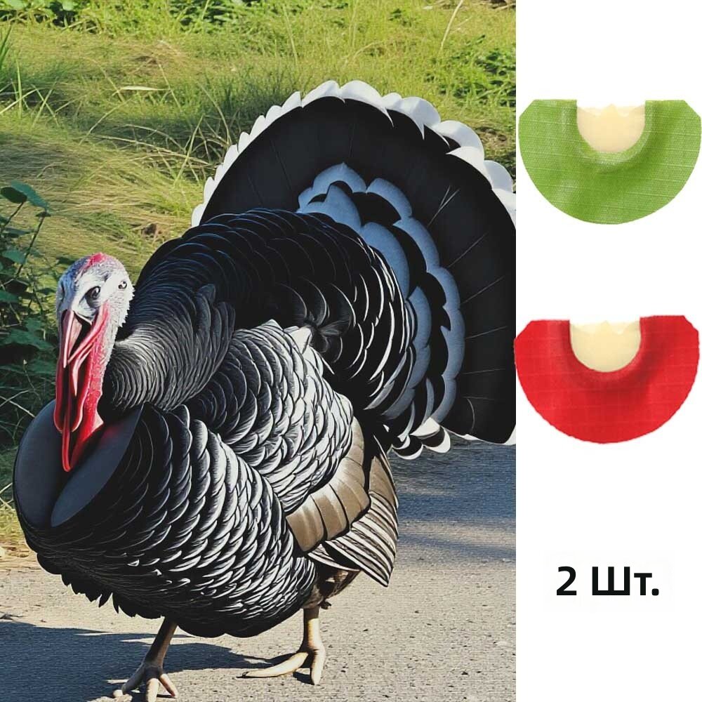 Портативный охотничий свисток-имитатор звука индейки, 2 шт.