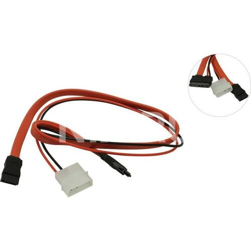 Кабель сдвоенный Slimline SATA 13F данные+питаниеGreenconnection