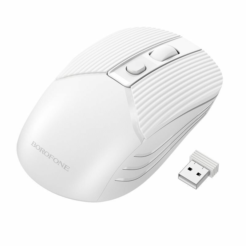 Мышь беспроводная BOROFONE BG5 Business USB, 2.4ГГц, белый