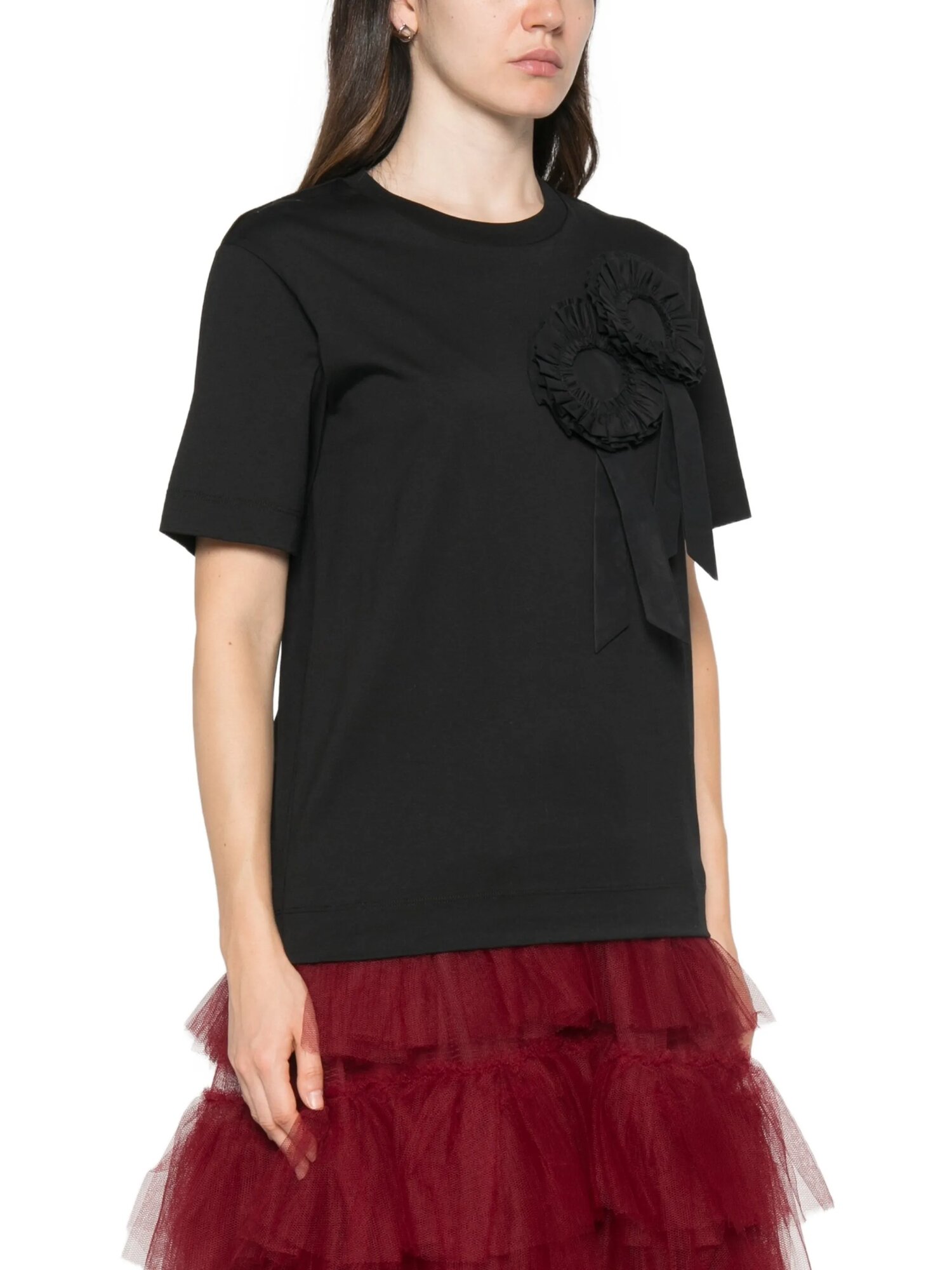 Футболка Simone Rocha Ribbon Rosette Boy T-shirt, размер 6 — фото 1