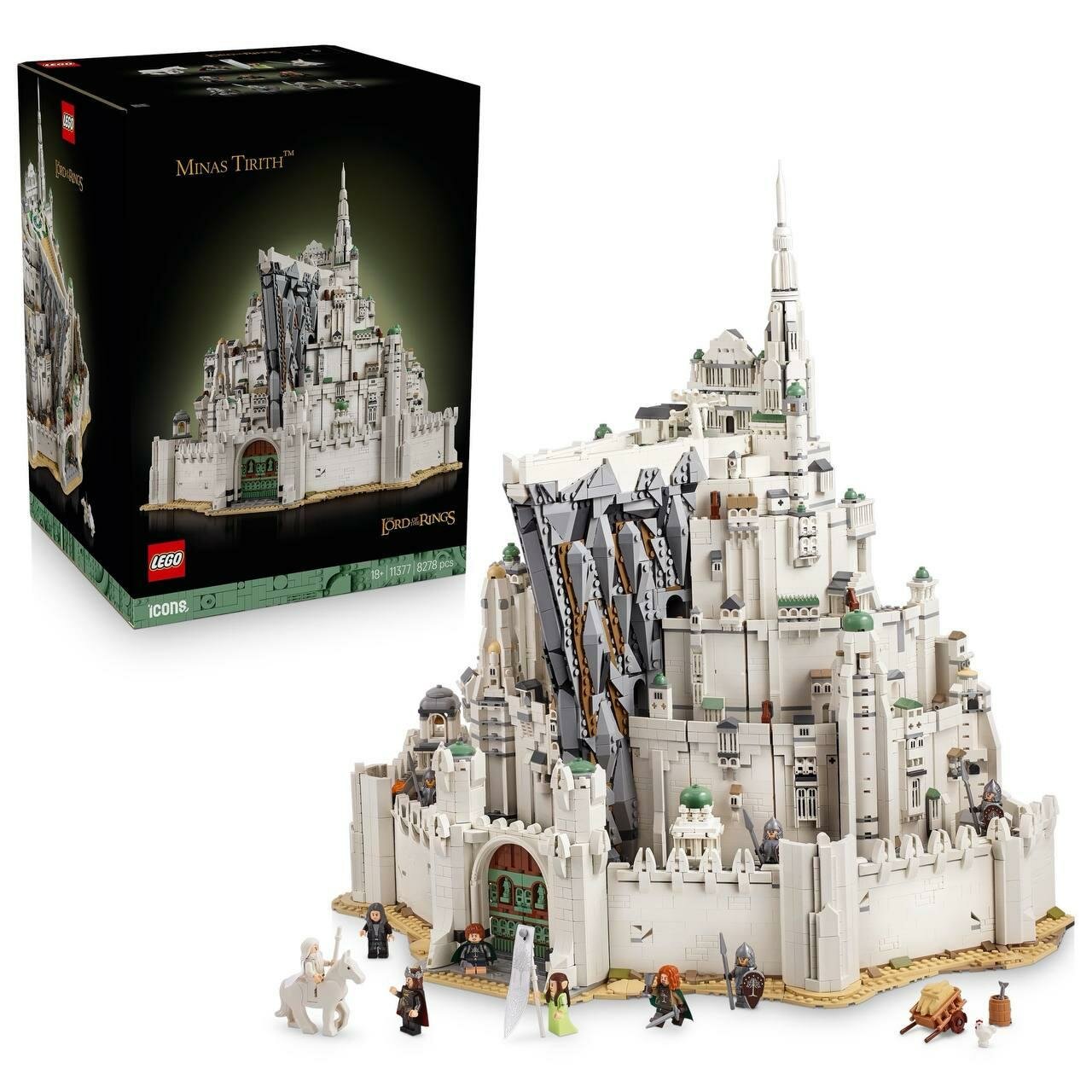 Конструктор LEGO 11377 Icons Властелин колец: Минас Тирит, 8278 деталей