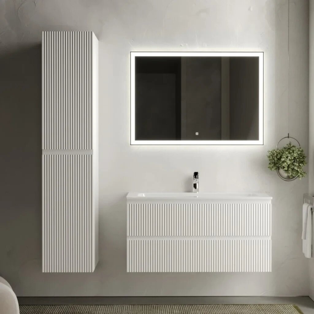 Мебель для ванной комнаты Sancos Snob R 100 см, bianco