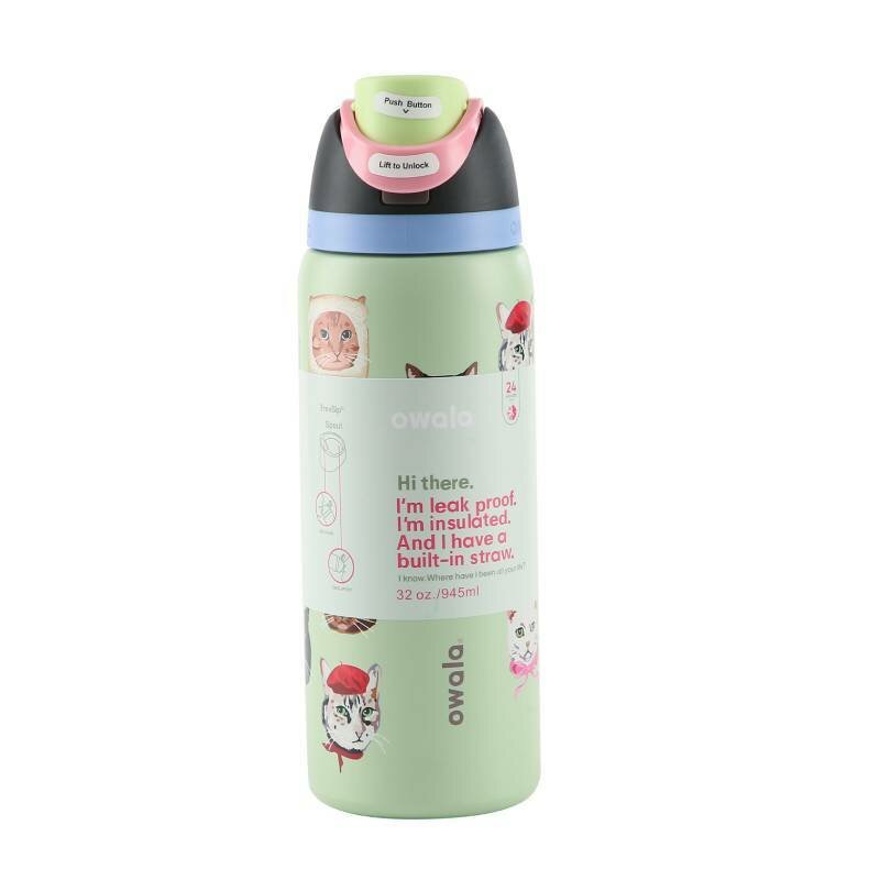 Bottle vacuum insulation large capacity owl 32oz bounce lid, for daily use and gifting