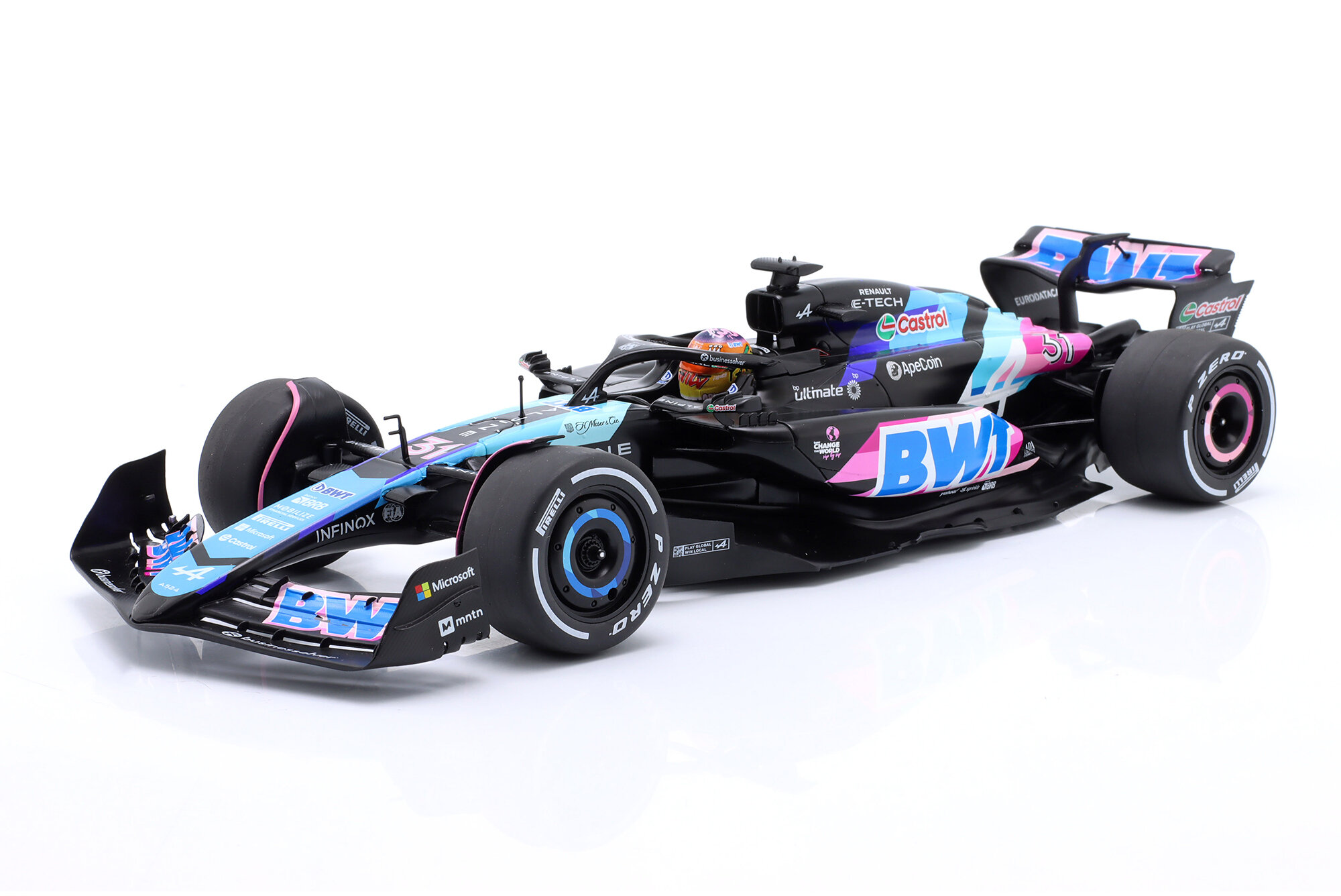 Модель коллекционная SOLIDO Alpine A524 gp miami 2024 esteban ocon / альпин гран-при маями эстебан окон