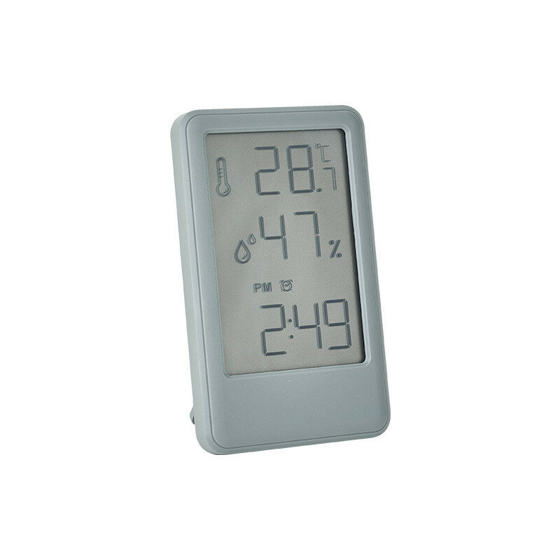 Stylish lcd thermometer hygrometer alarm clock for home office and bedroom decor stylea