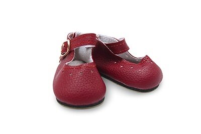 Обувь для куклы Magic 4 Toys Туфли с пряжкой 65х30 мм, темно-красный, 1 пара (КЛ.28341)