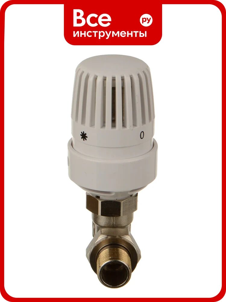 Прямой клапан с термостатической головкой Terma 3/4" из латуни для бытовых систем отопления с температурным контролем
