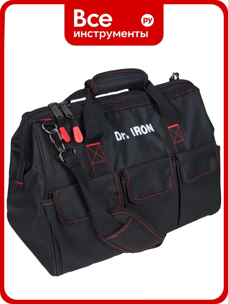 Сумка для инструмента с ремнем Dr. IRON 420x230x300 мм DR1023