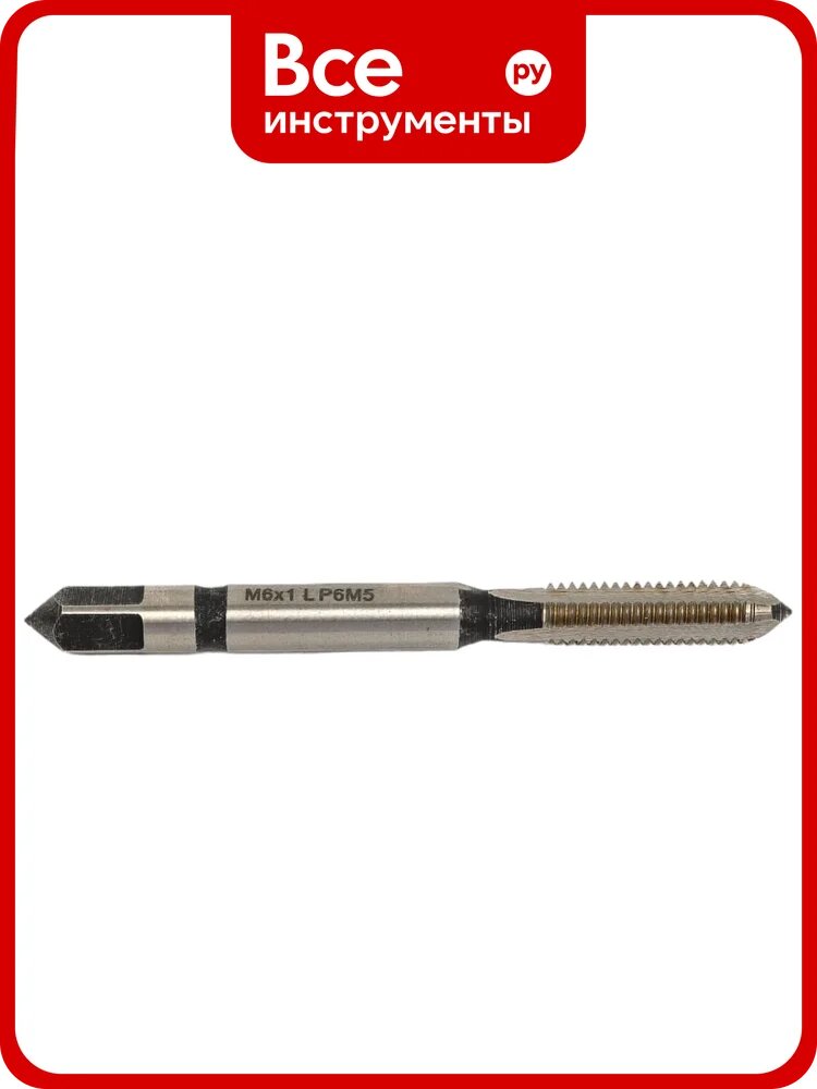 Метчик SDW TOOLS м/р м6,0x1,0 р6м5 lh для глухих отверстий, машинно‑ручной, левая резьба, из высококачественной стали