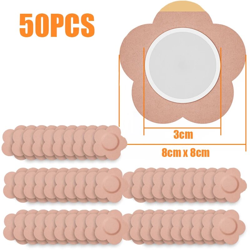 Патчи для пупка с касторовым маслом YUELONG 50pcs 8x8cm A