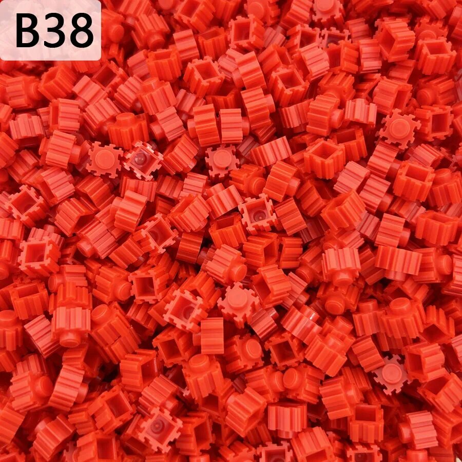 Красные пиксельные блоки PUPUKOU B38