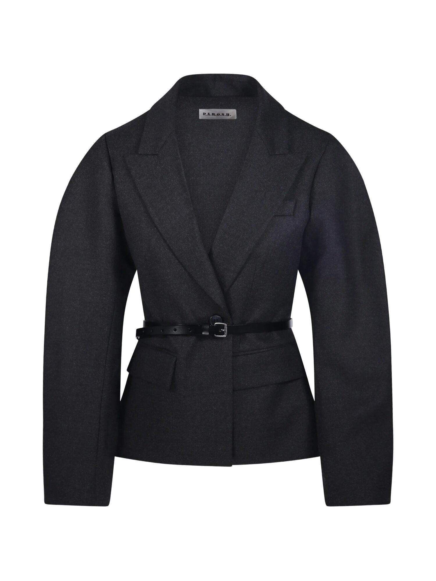 Пиджак Belted notch-lapel jacket