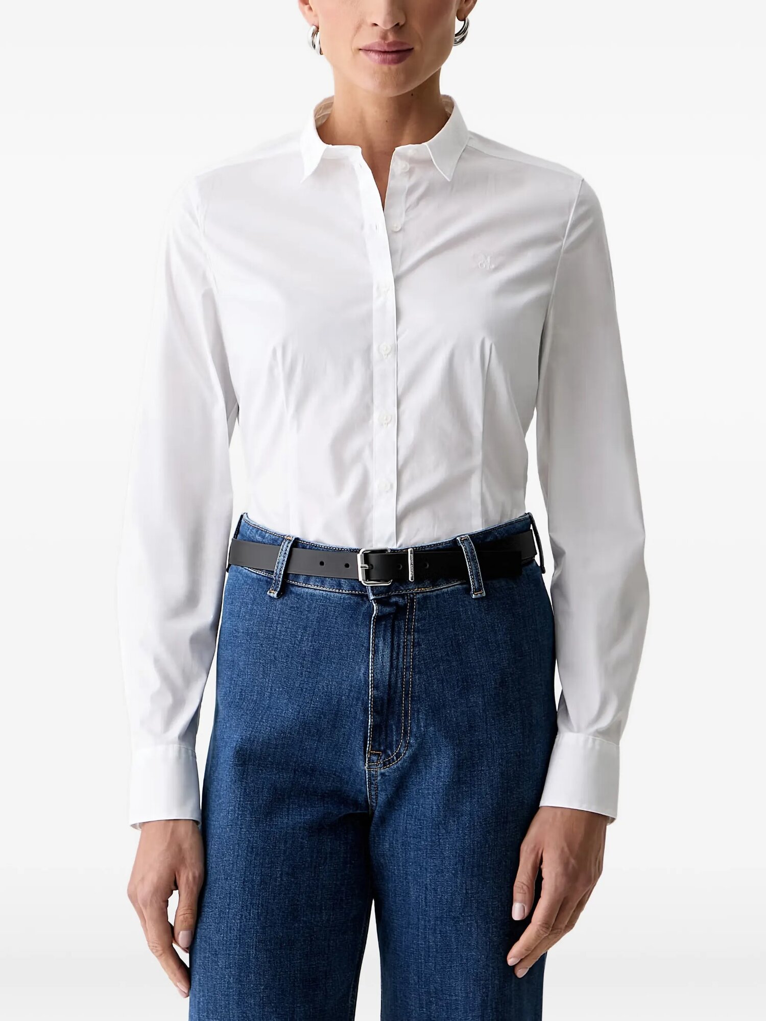 Рубашка Embroidered-logo long-sleeve shirt