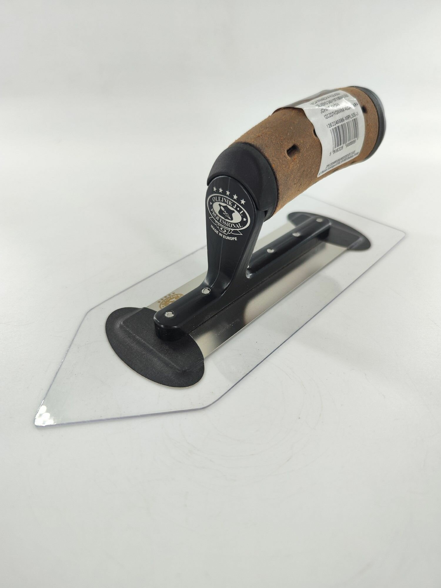 Кельма пластиковая утюг с ручкой алькантара Olejnik Alcantara 1262240086-MPLSS-3 (1*200*80мм)