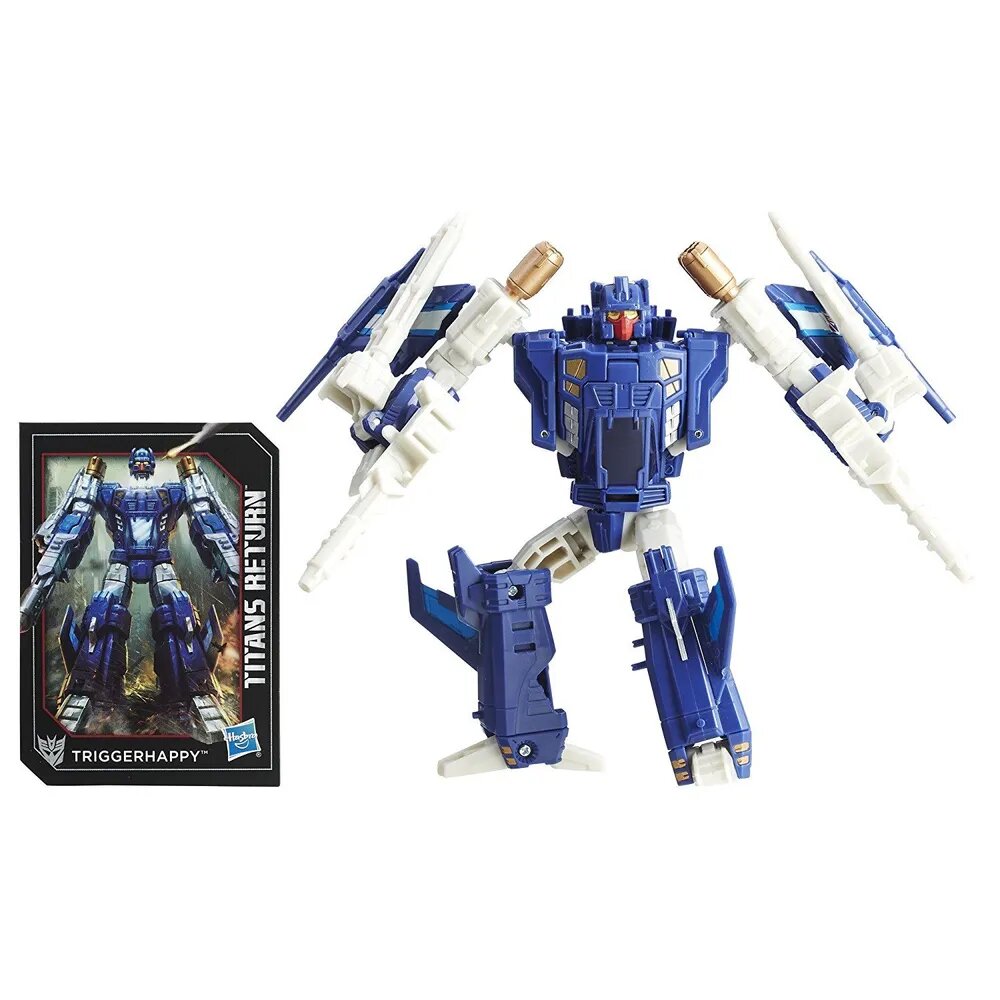 Трансформеры игрушки Triggerhappy and Blowpipe Deluxe Class Transformers Generations Titans Return — фото 1