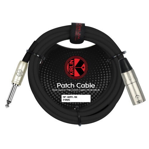 Kirlin MP-481PR/3М Кабель соединительный XLR MALE - 1/4" MONO PLUG patch, 3 метра