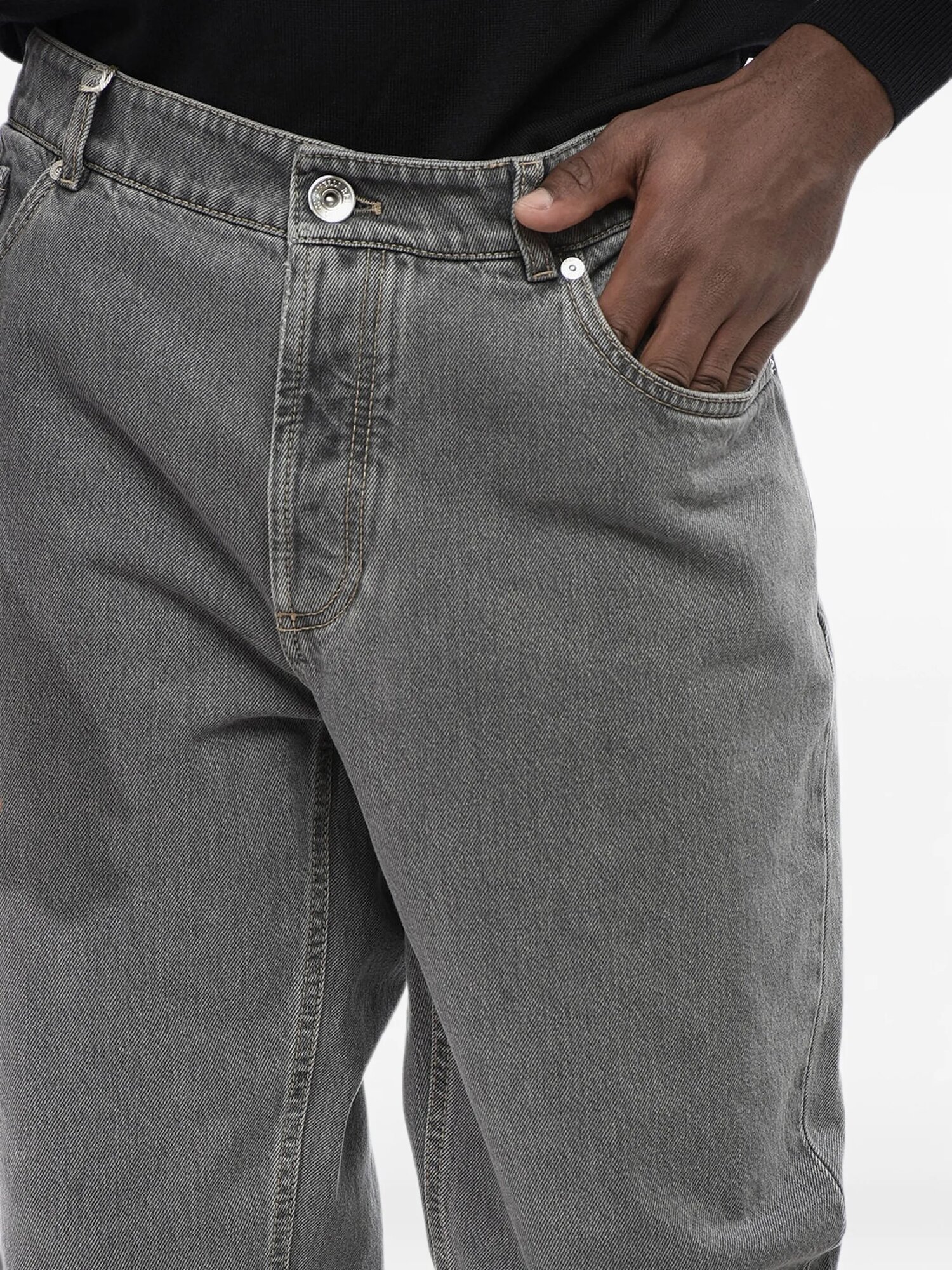 Джинсы BRUNELLO CUCINELLI Straight-leg five-pocket jeans, размер 56 — фото 1