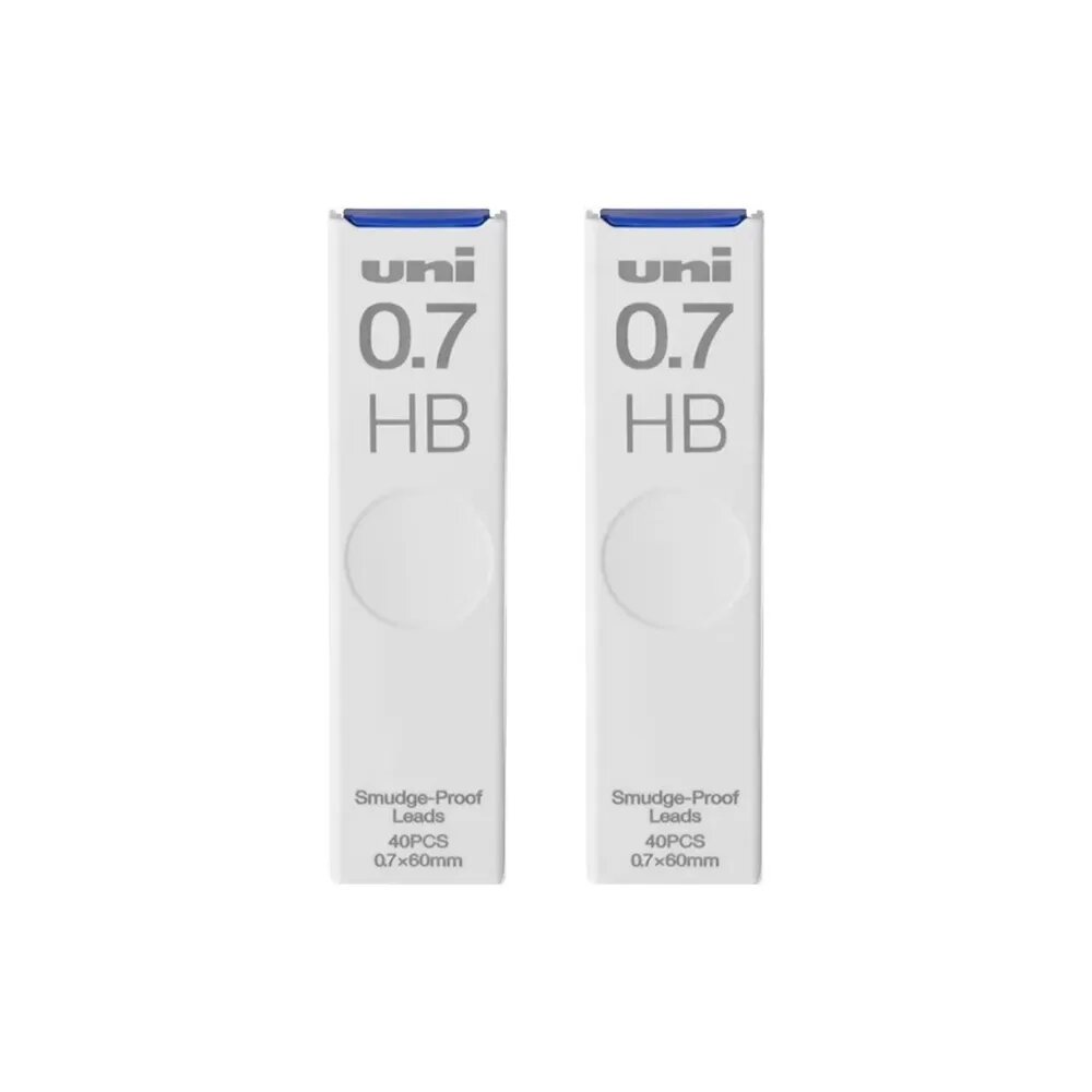 Uni Mitsubishi Pencil Грифель для карандаша 0.7 мм, твердость: HB (Твердо-мягкий), 2 шт.