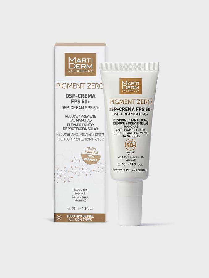 Крем солнцезащитный DSP Cream FPS 50+ 40 мл Депигментирующий крем Martiderm DSP SPF50+