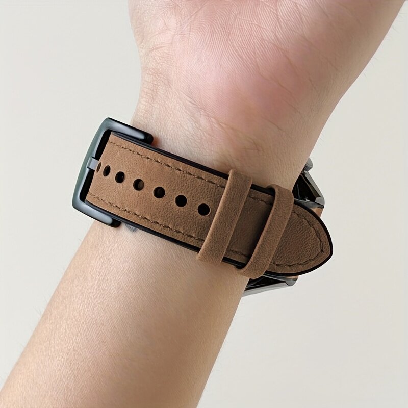 Ремешок для Apple Watch из искусственной кожи, винтажный, темно-коричневый, 38/40/41 мм (S10-42 мм)