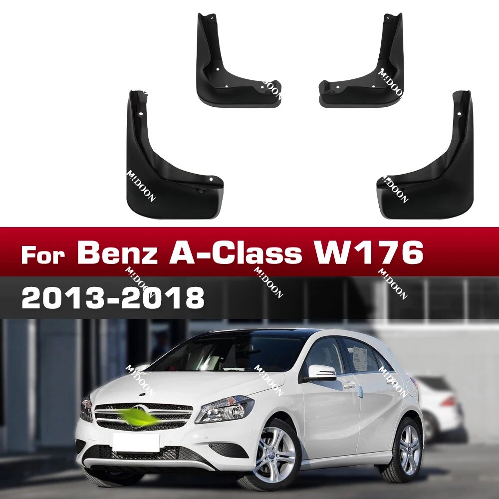 Для Mercedes-Benz A-Class Hatchback 2013-2018 (2014, 2015, 2016, 2017) — Брызговики / Защита от грязи