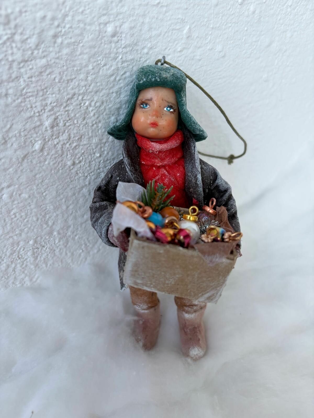 Ватная игрушка новогодняя