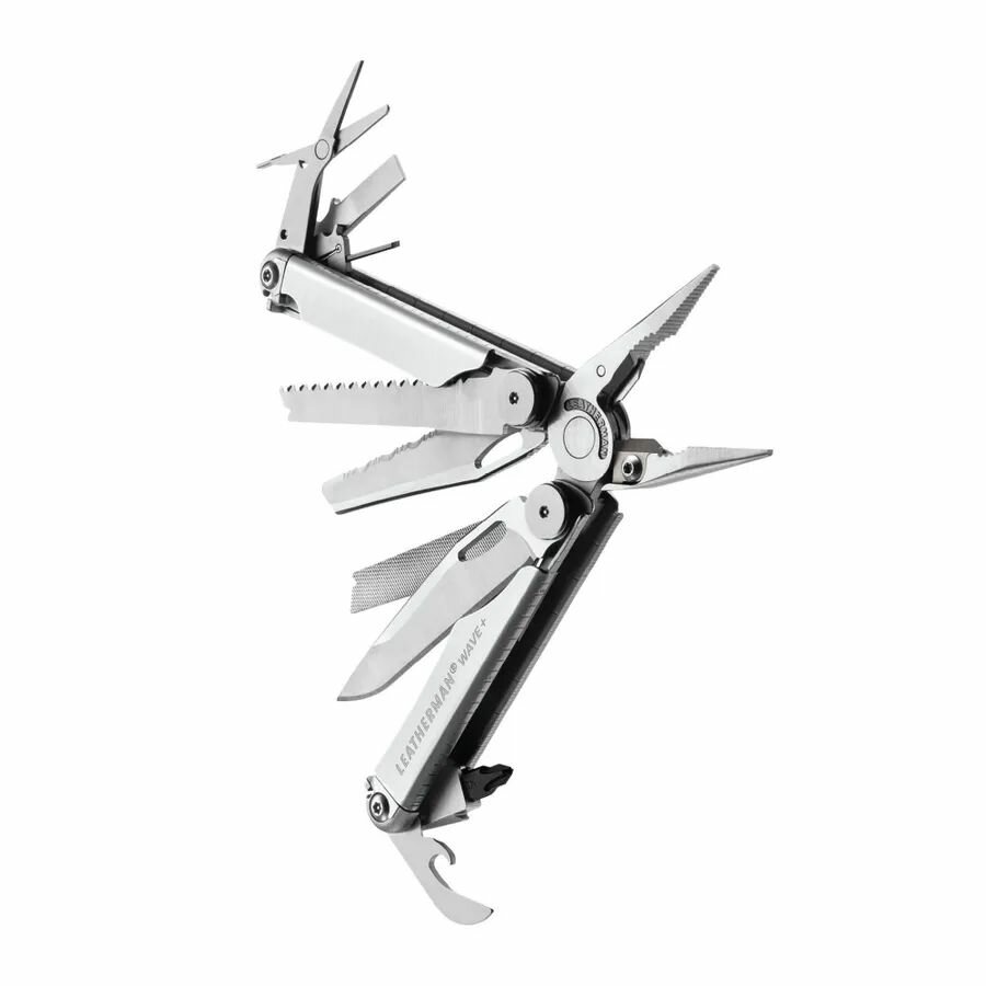 Тактический мультитул Leatherman Wave Plus с 17 функциями и чехлом 17 функций с чехлом тактический