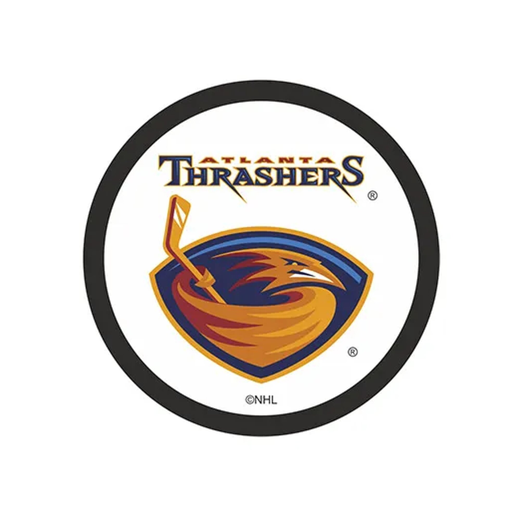 Шайба Rubena Atlanta Thrashers 2, 76х25 мм, резина, цвет черный
