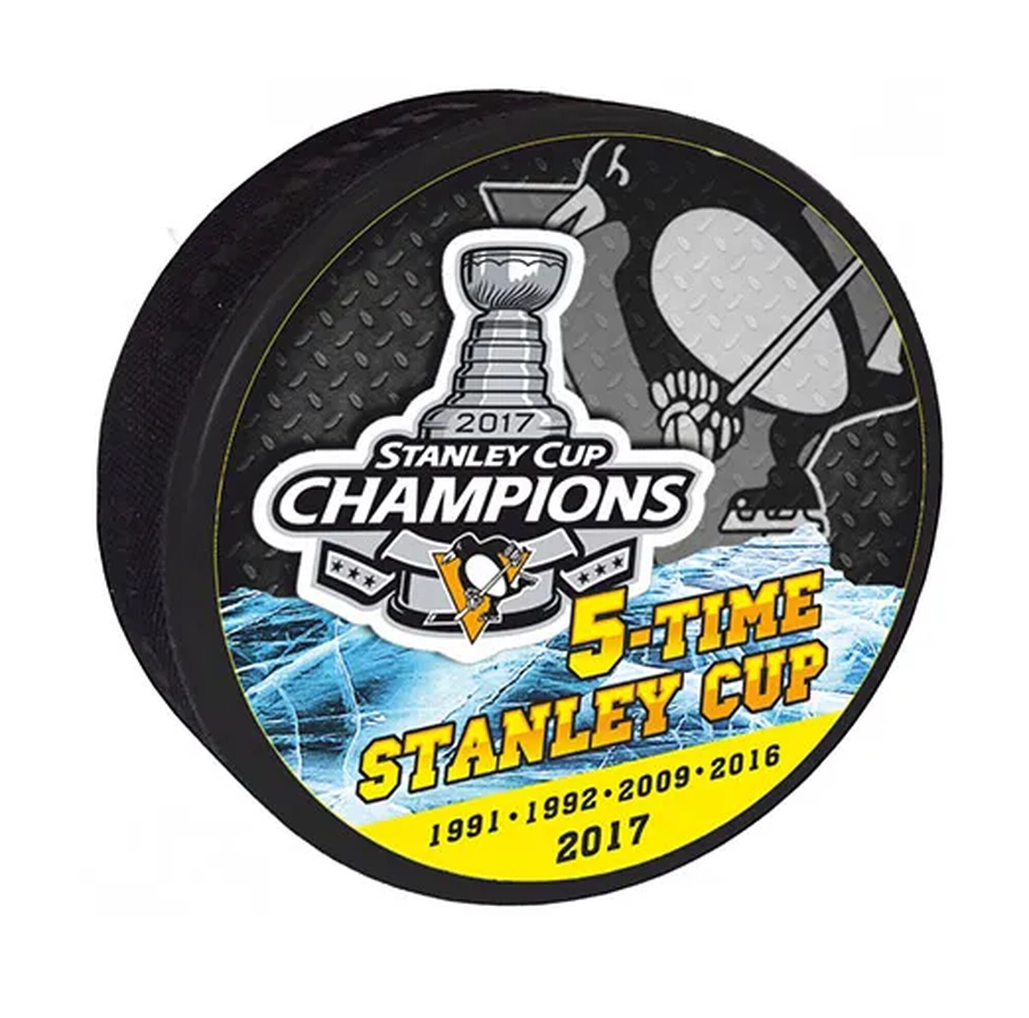 Шайба Rubena НХЛ Pittsburgh Penguins Champions 2017 1-ст, цвет черный