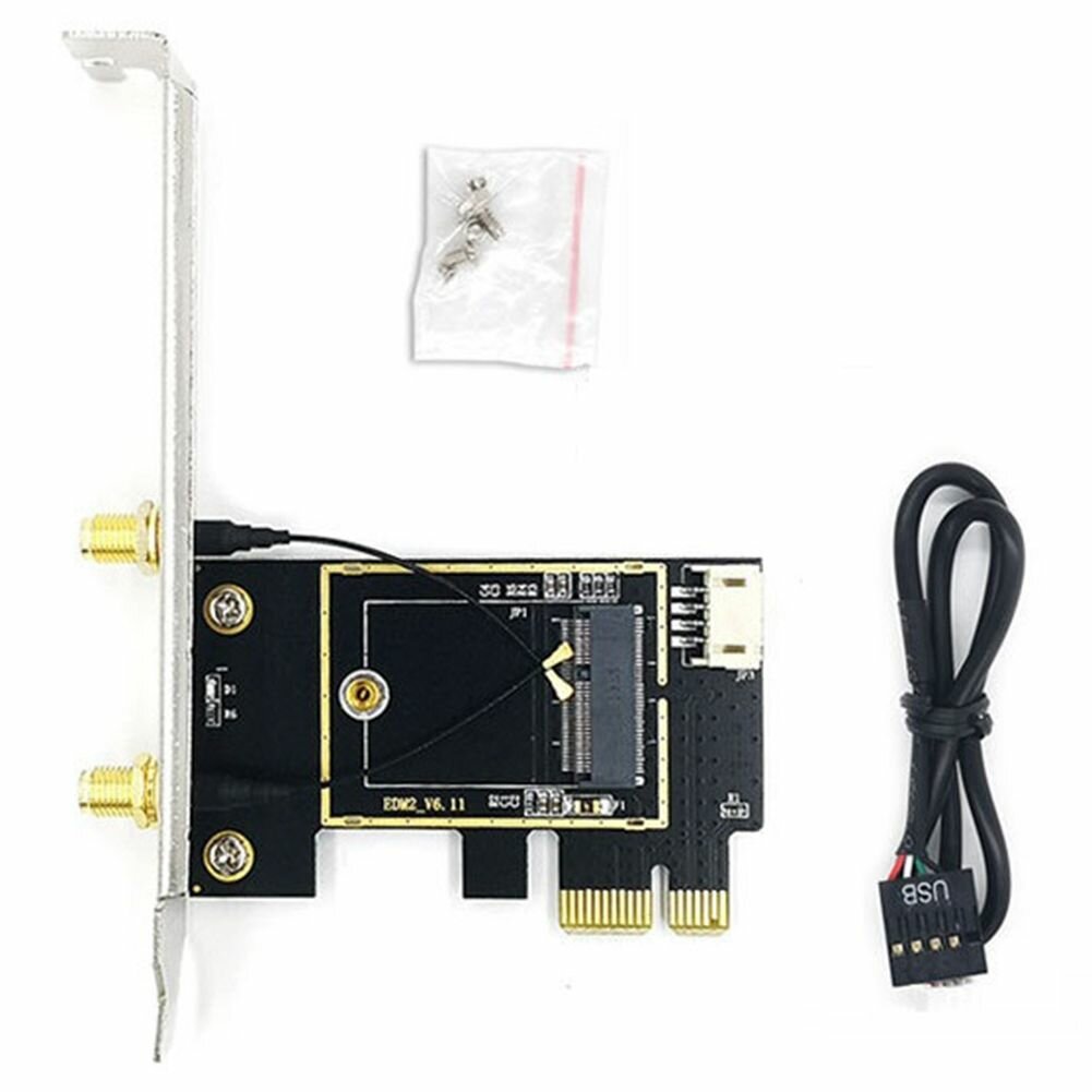 Адаптер сетевой карты NGFF M.2 - PCIE поддерживает беспроводную связь