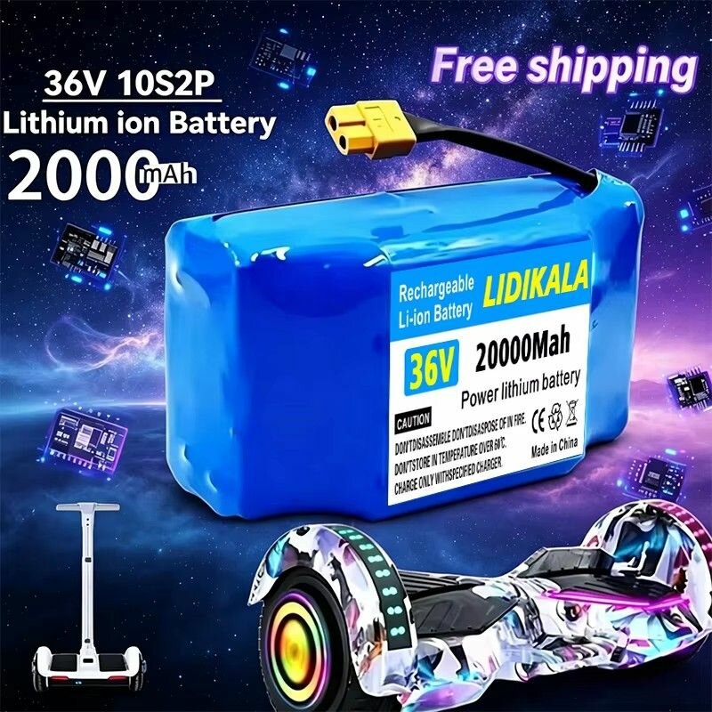 36V 10S2P 20000mAh Электрическая батарея скутера Литий-ионная батарея 42v 18650 Аккумулятор скутера