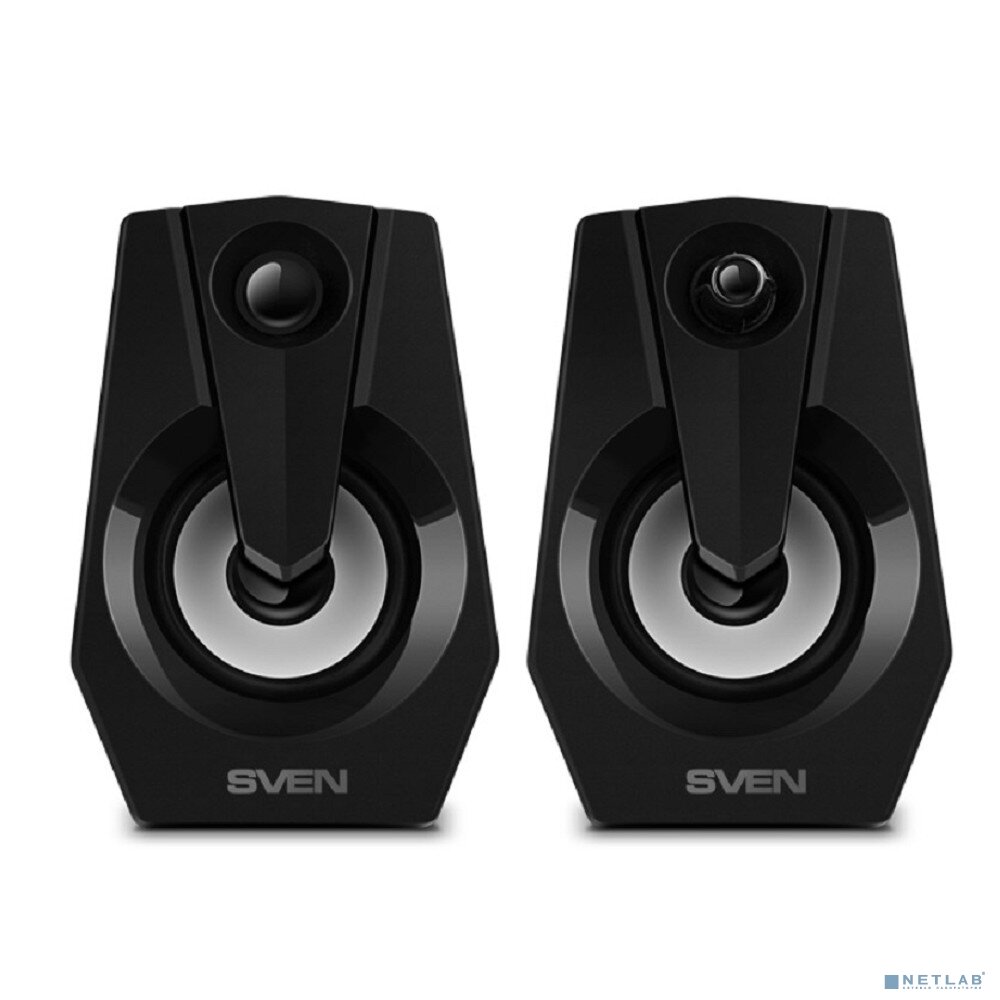 Колонки Sven 370, 2.0, черный [sv-020552]