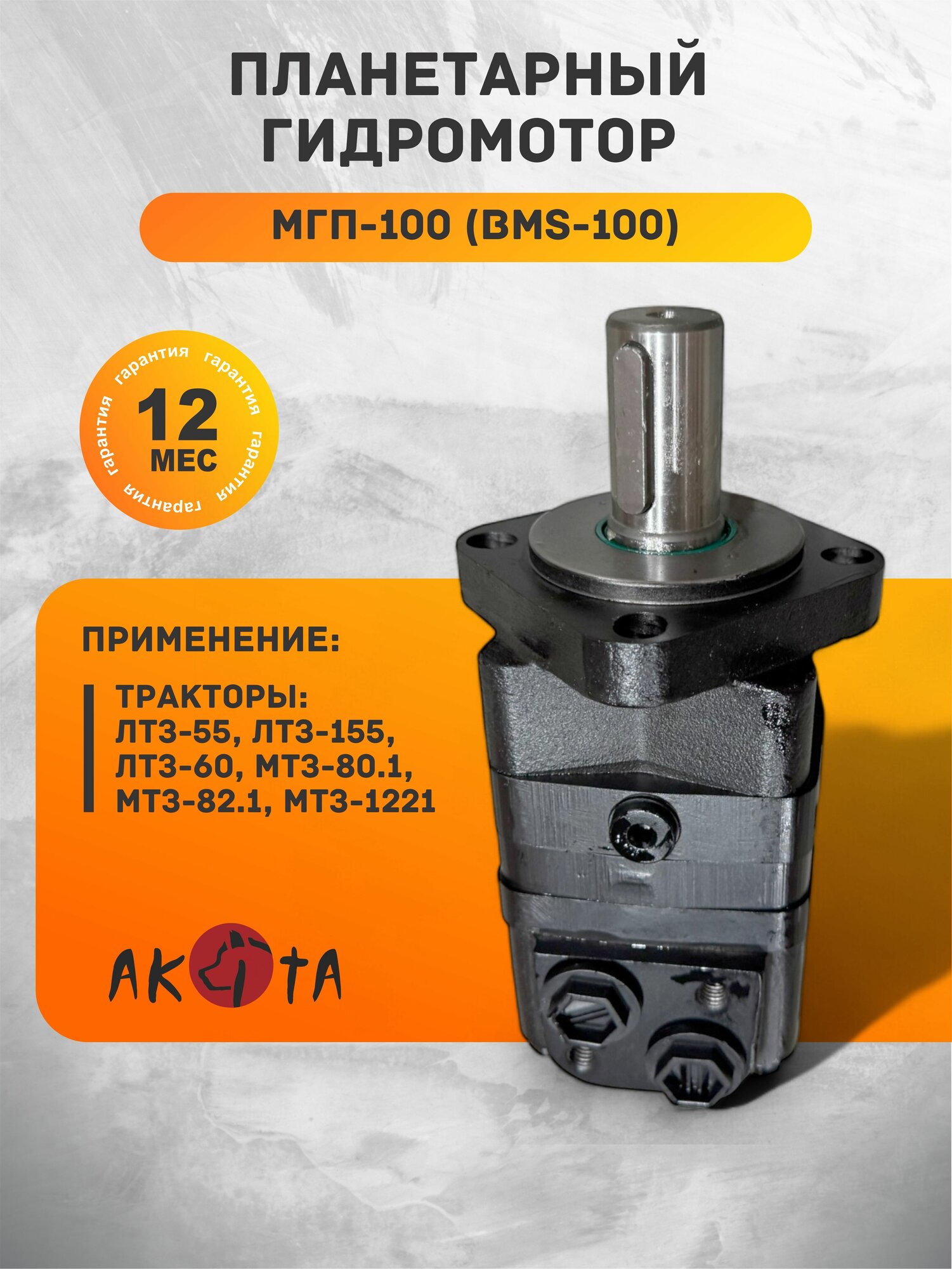 Планетарный гидромотор МГП-100 (BMS-100) AKITA