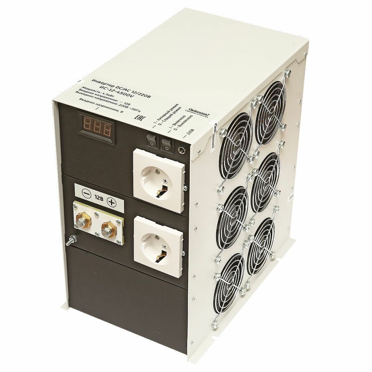 Инвертор Сибконтакт ИС-12-4500V DC-AC, 12В/4500Вт