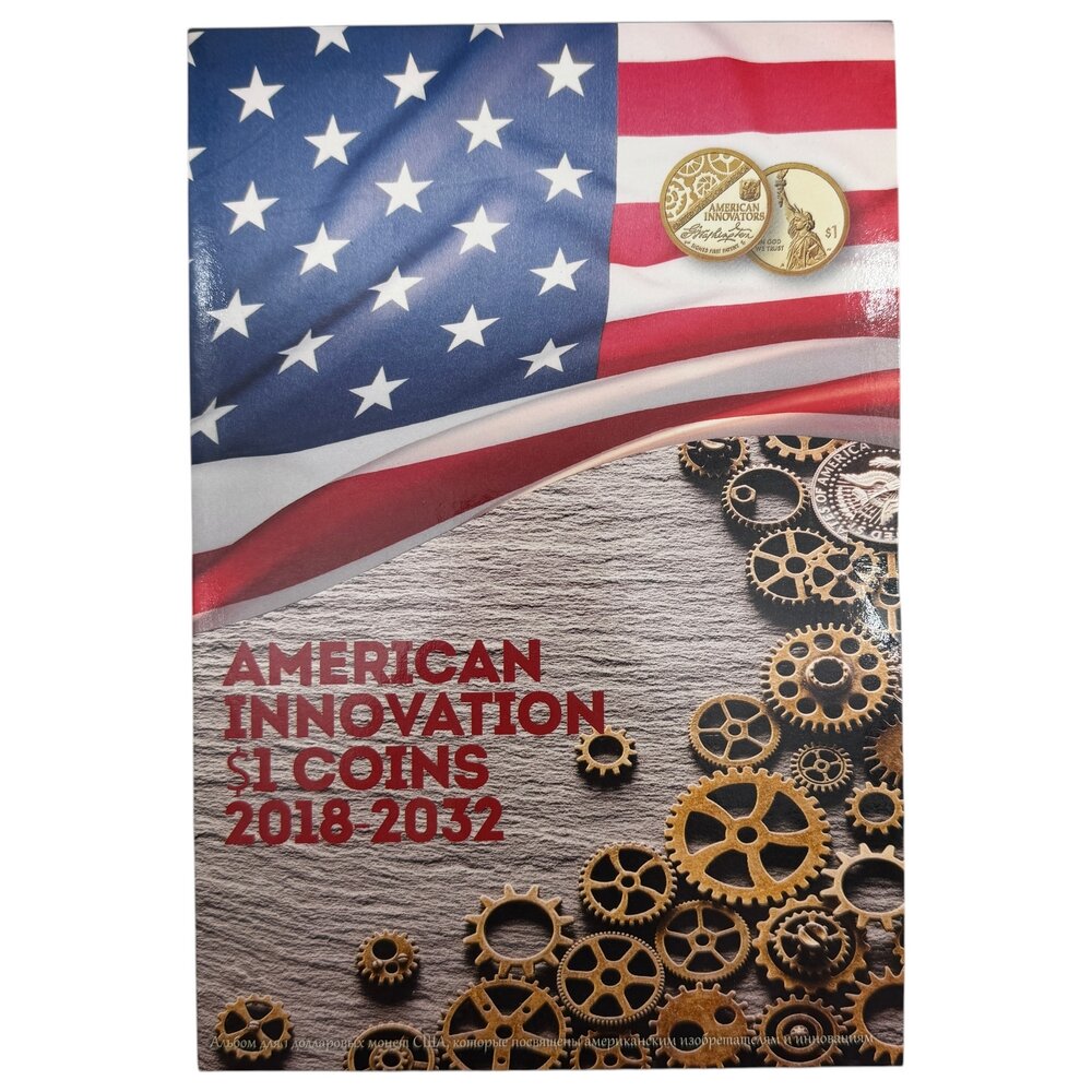 США, набор из 29 монет 1 доллар "Американские инновации" 2019-2025 гг. (Альбом)
