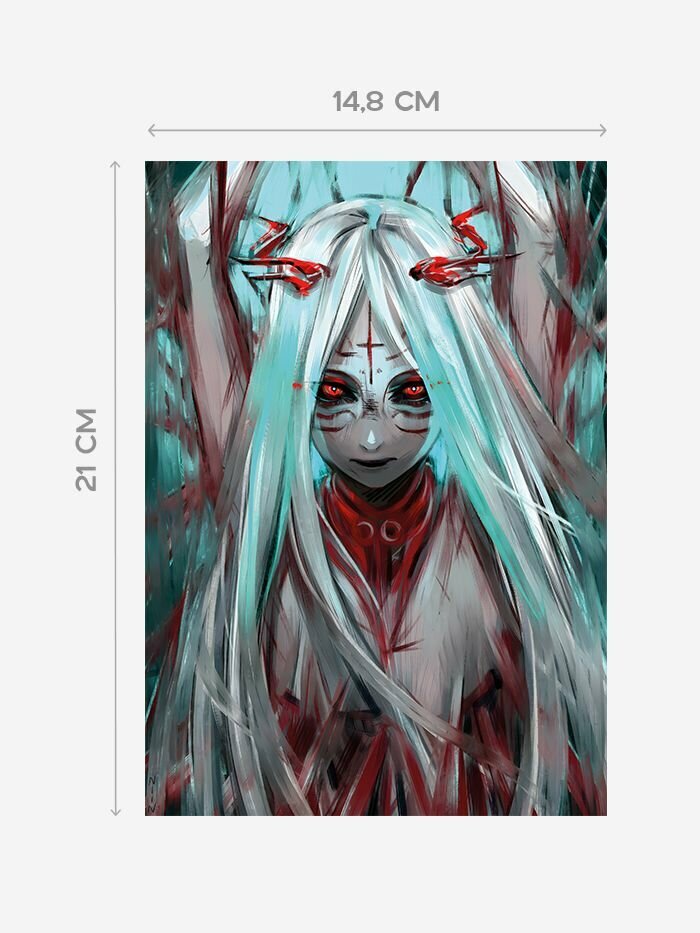Блокнот А5 Аниме Токийский гуль Tokyo Ghoul, на кольцах, в точку