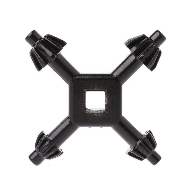 4-в-1 универсальный патрон для дрели (1/4", 3/8", 1/2"), Черный