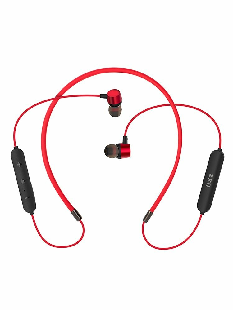Hoco Наушники беспроводные с микрофоном, Bluetooth, microUSB, красный
