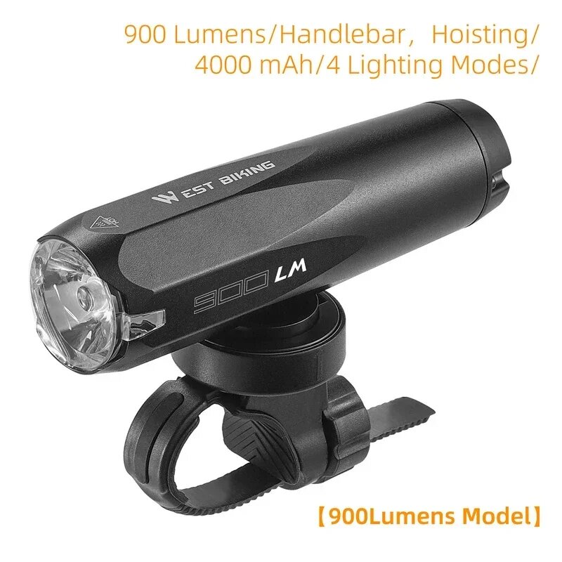 WEST BIKING Велофары 600/900/1200LM 900LM