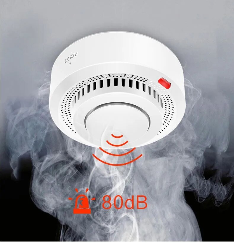 Умный датчик дыма WiFi / Пожарный извещатель