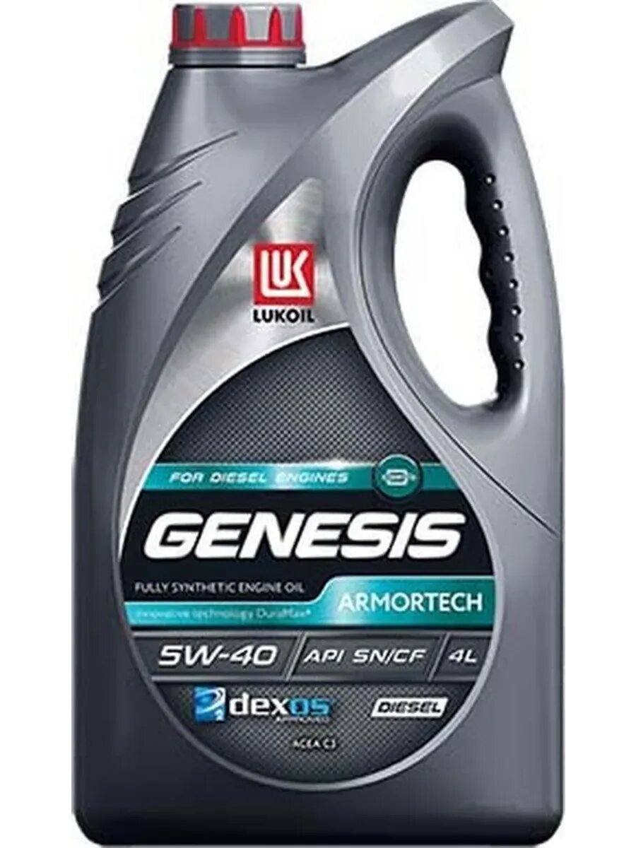 Лукойл Genesis Armortech Diesel 5W-40, синтетическое, 4 л