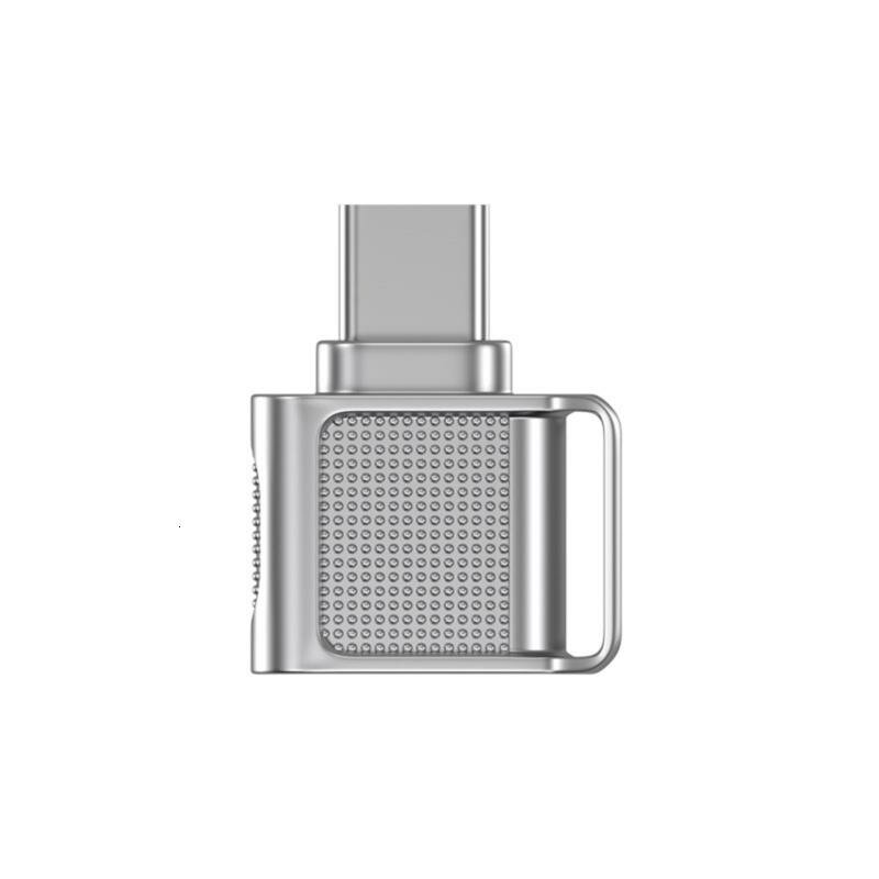 Картридер USB 3.0 Type-C для TF/MicroSD, Серебро