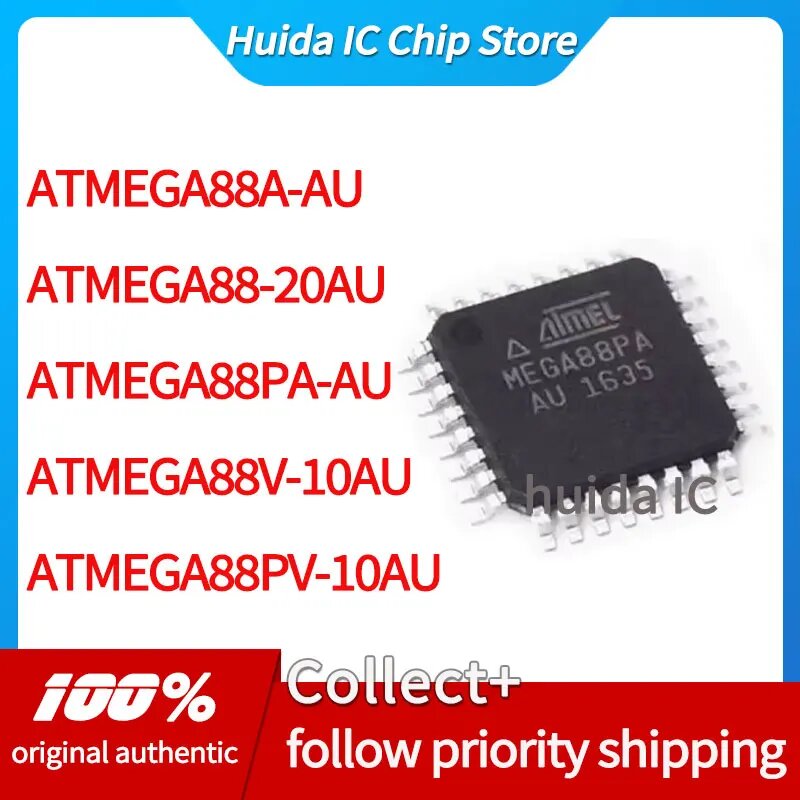 ATMEGA88PA-AU микроконтроллер в пластиковом корпусе