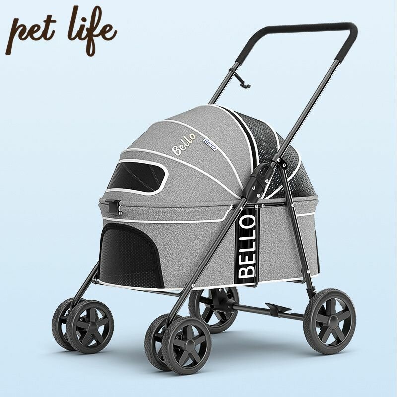 Легкая складная коляска для кошек и собак Bello Pet Outing Carry