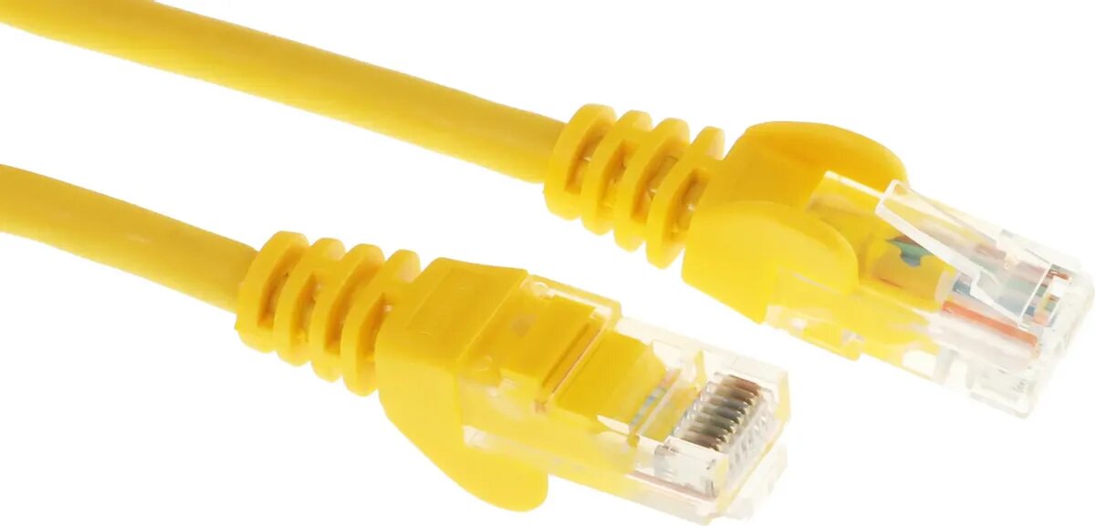 Патч-корд LanMaster вилка RJ-45, вилка RJ-45, кат.5E, LSZH, 2м, желтый
