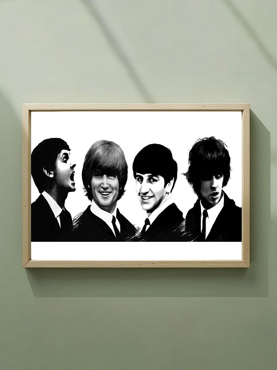 Постер, плакат на стену "The Beatles / Битлз Рок Группа" 42 см х 29,7 см (А3), Без Рамы