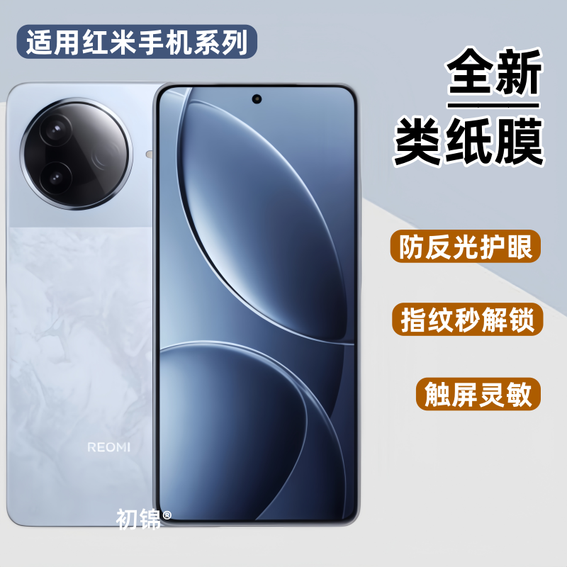 Защитная пленка матовой бумаги для Redmi Note 14 Pro+ - Противосветовая, бережная для глаз, две штуки
